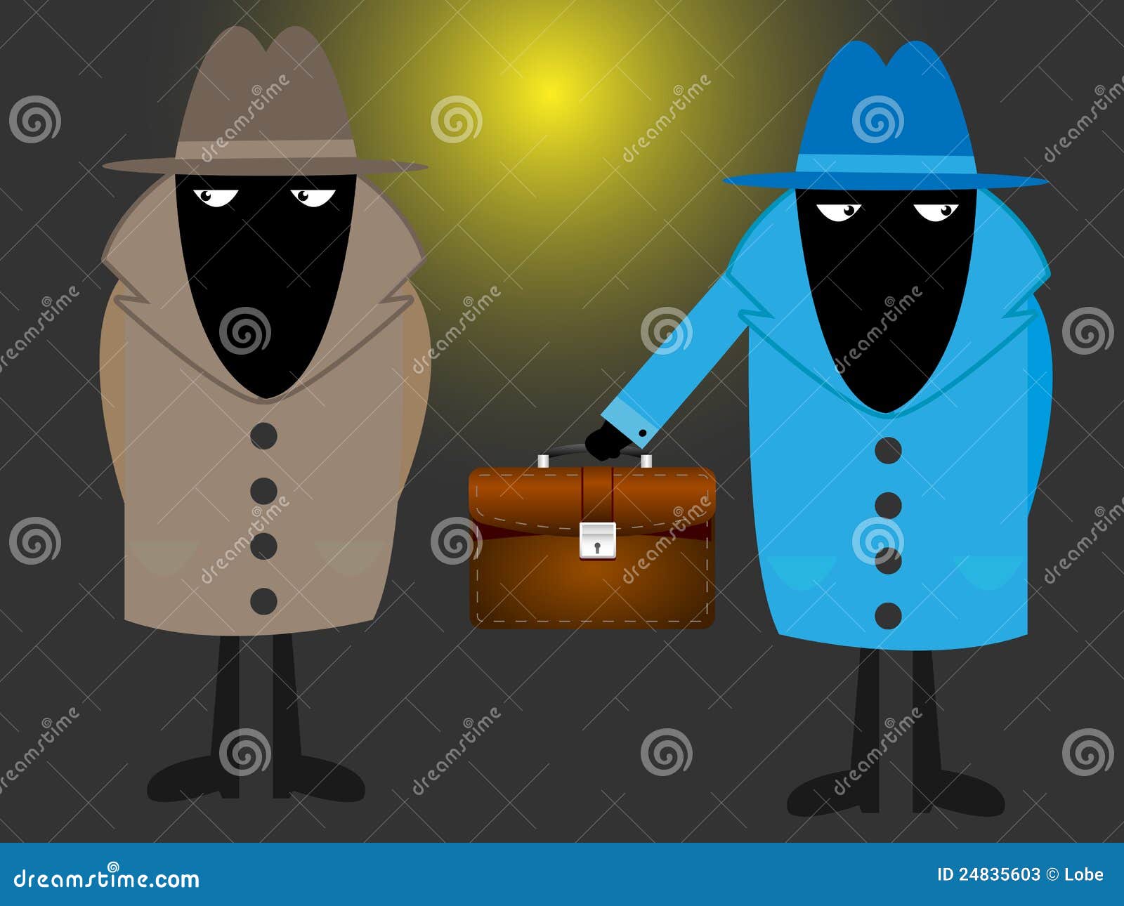 Geheimagenten vektor abbildung. Illustration von person - 24835603