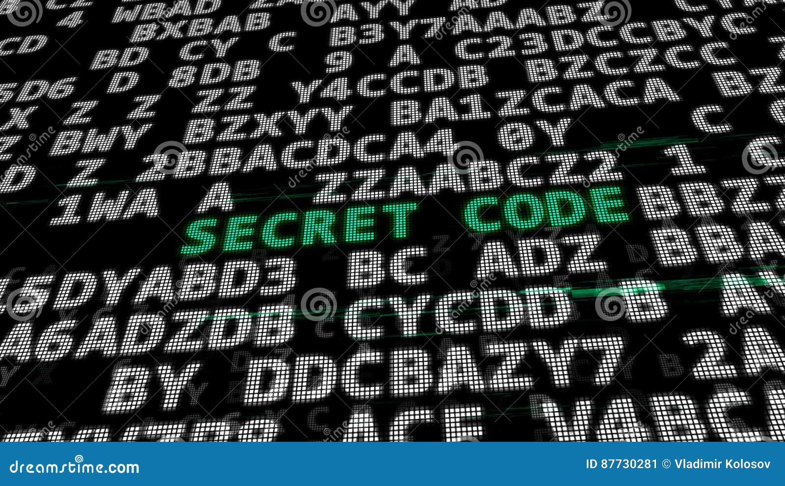 Geheimcode stock abbildung. Illustration von computer - 87730281