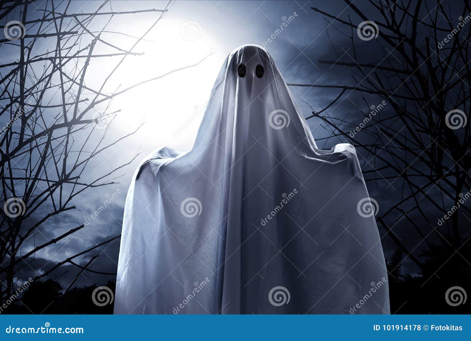 Geheimzinnig Spook Op Het Bos Stock Foto - Image of kwaad, monster ...