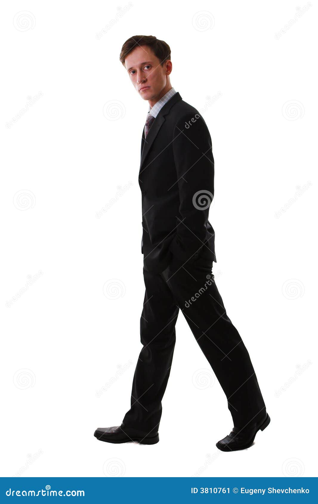 Gehender Mann stockbild. Bild von nähern, unternehmer - 3810761