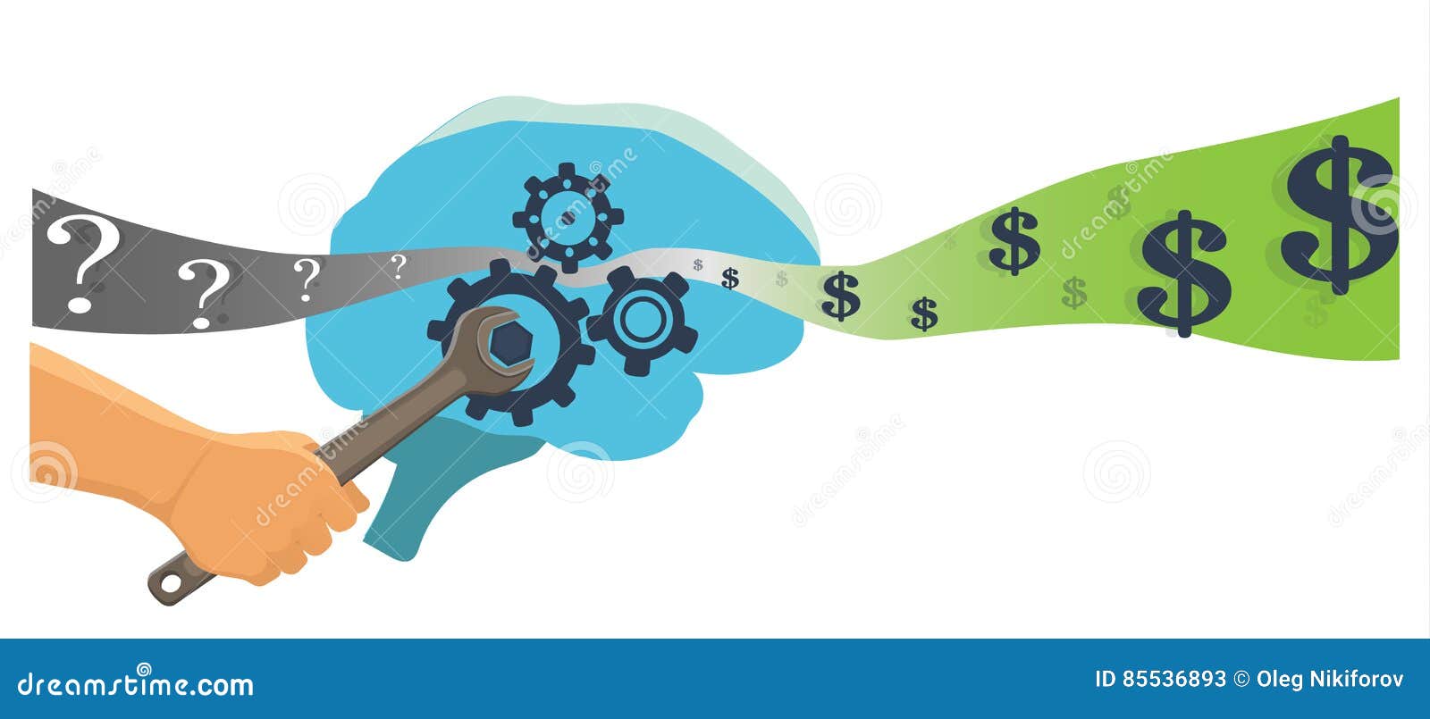 Gehirnvektorillustration vektor abbildung. Illustration von trainer ...