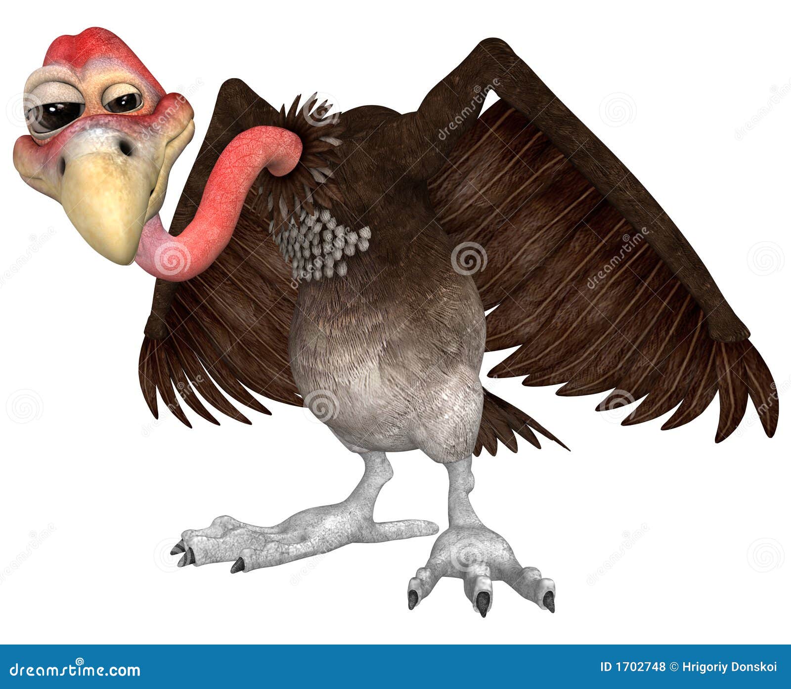 Geier stock abbildung. Illustration von lustig, getrennt - 1702748