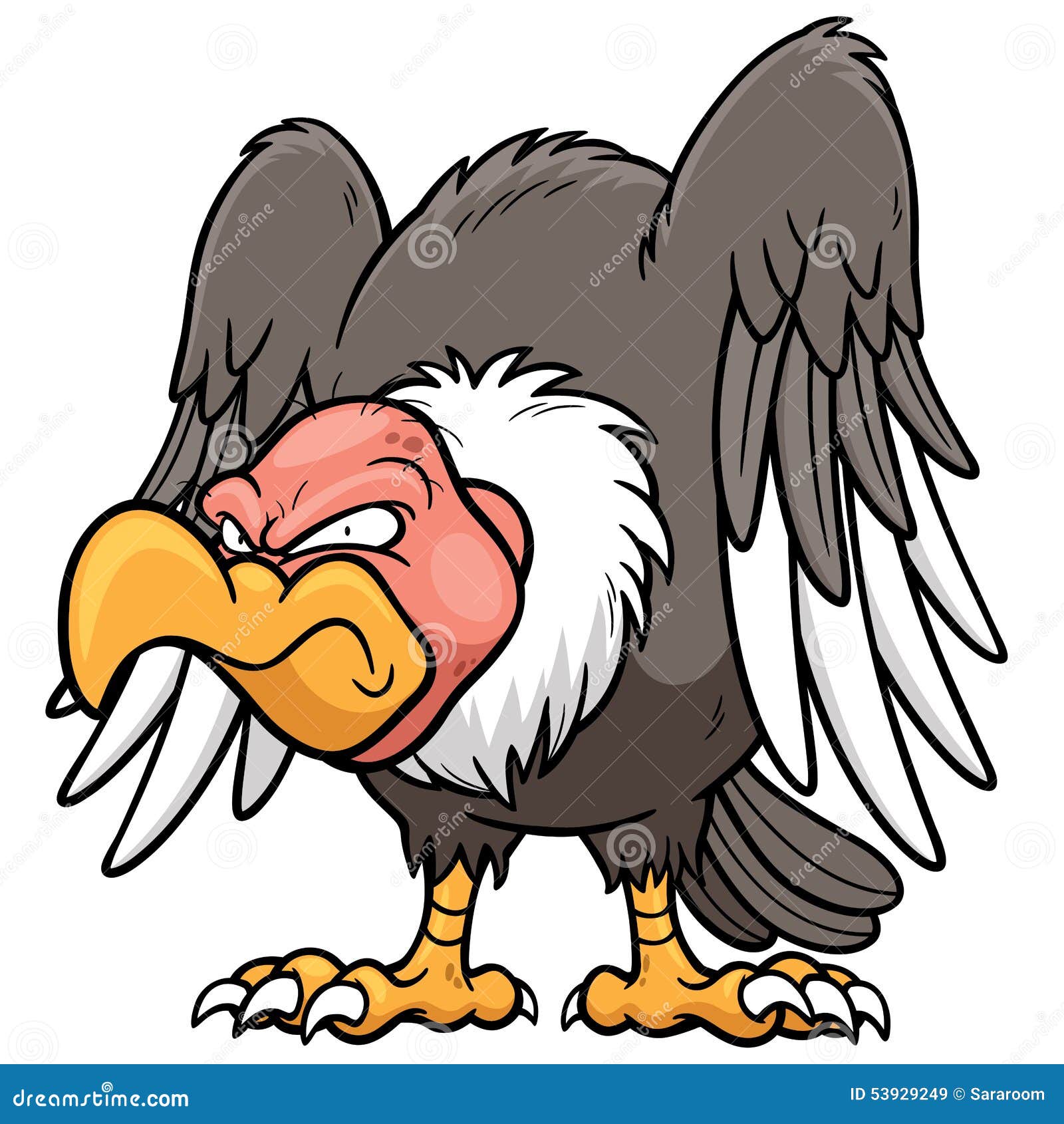 Geier vektor abbildung. Illustration von flugwesen, stimmung - 53929249