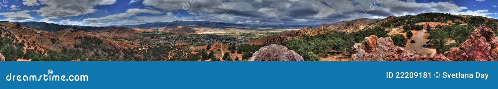 Geiger Lookout Wayside Park Nevada Panorama Stock Image - Image of ...