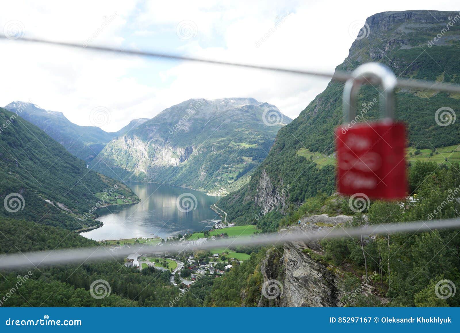 Geiranger from bridge stock image. Image of view, summer - 85297167