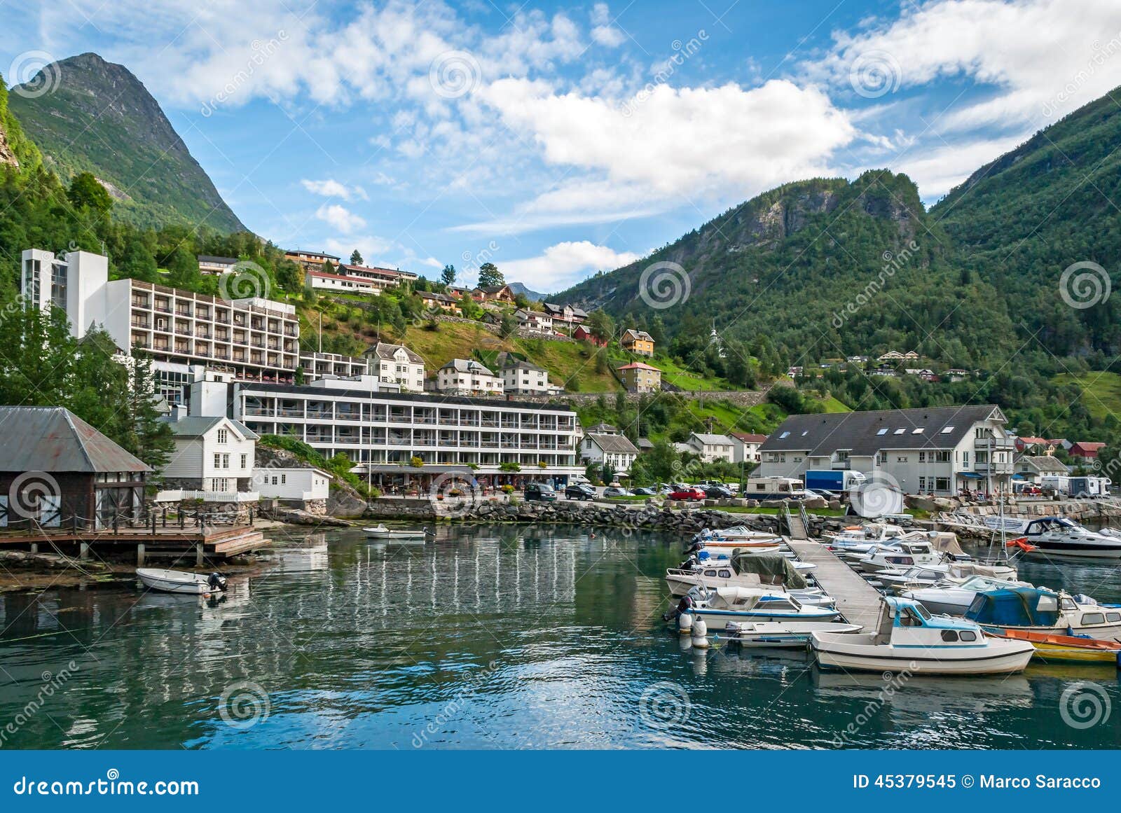 Geiranger, Norwegen stockbild. Bild von norwegen, schacht - 45379545