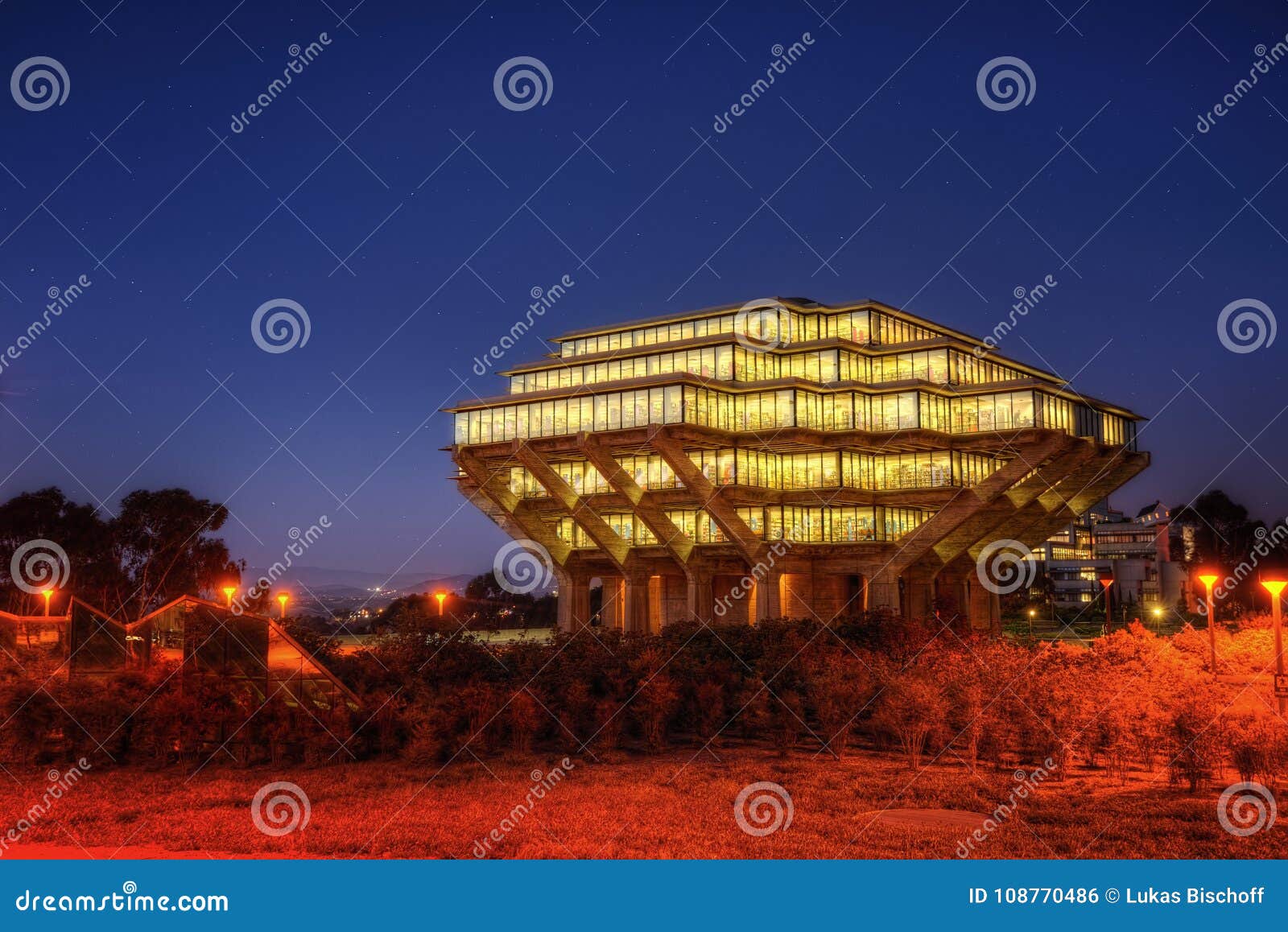 Geisel Library at UCSD stock photo. Image of library - 108770486