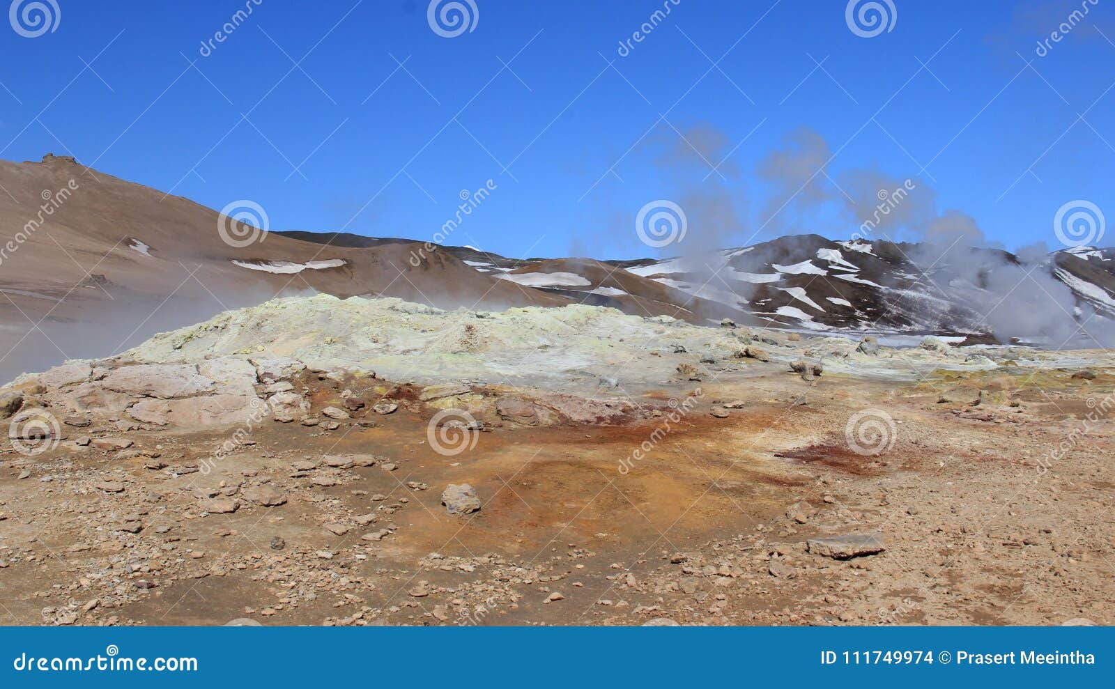 Geiser Op Open Plek En Lavasteen Stock Foto - Image of grond, berg ...