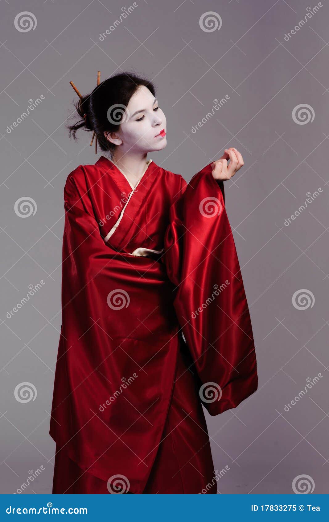Geisha stock image. Image of black, female, native, posing - 17833275