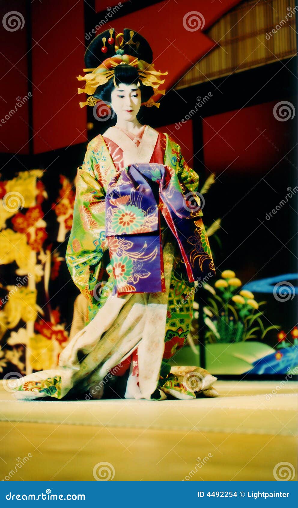 Geisha editorial stock image. Image of male, female, flower - 4492254