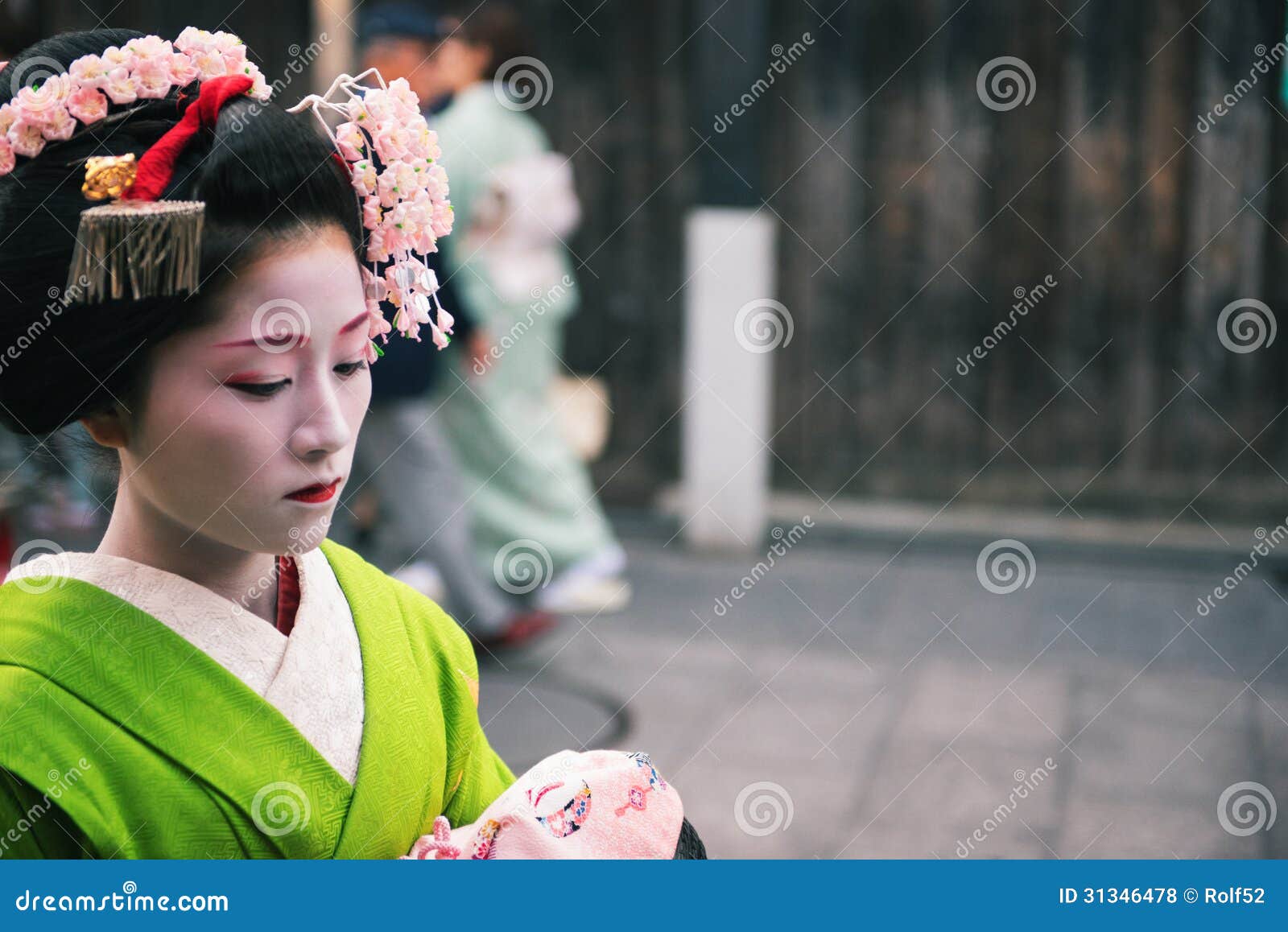 Geisha en Gion foto de archivo editorial. Imagen de haga - 31346478