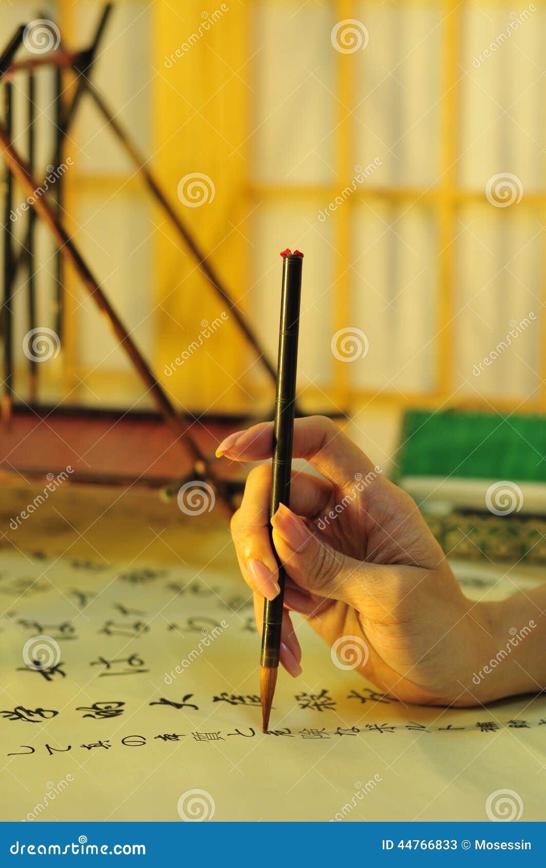 Geisha stock image. Image of japanese, girl, white, write - 44766833