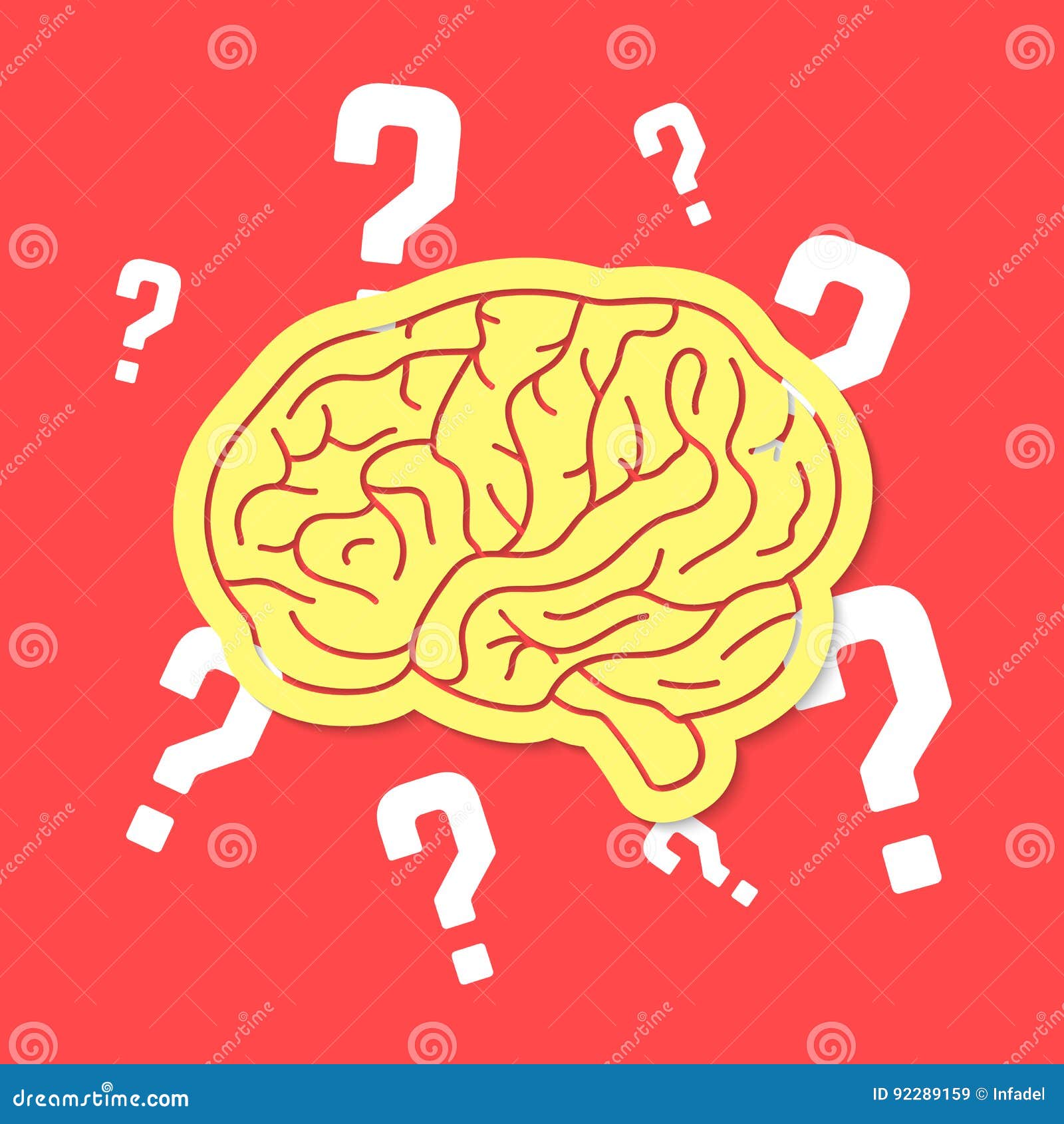 Geistesblitz Mit Entwurfsgehirnikone Vektor Abbildung - Illustration ...