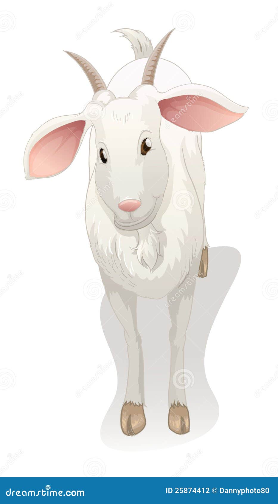Geit vector illustratie. Illustration of beeldverhaal - 25874412
