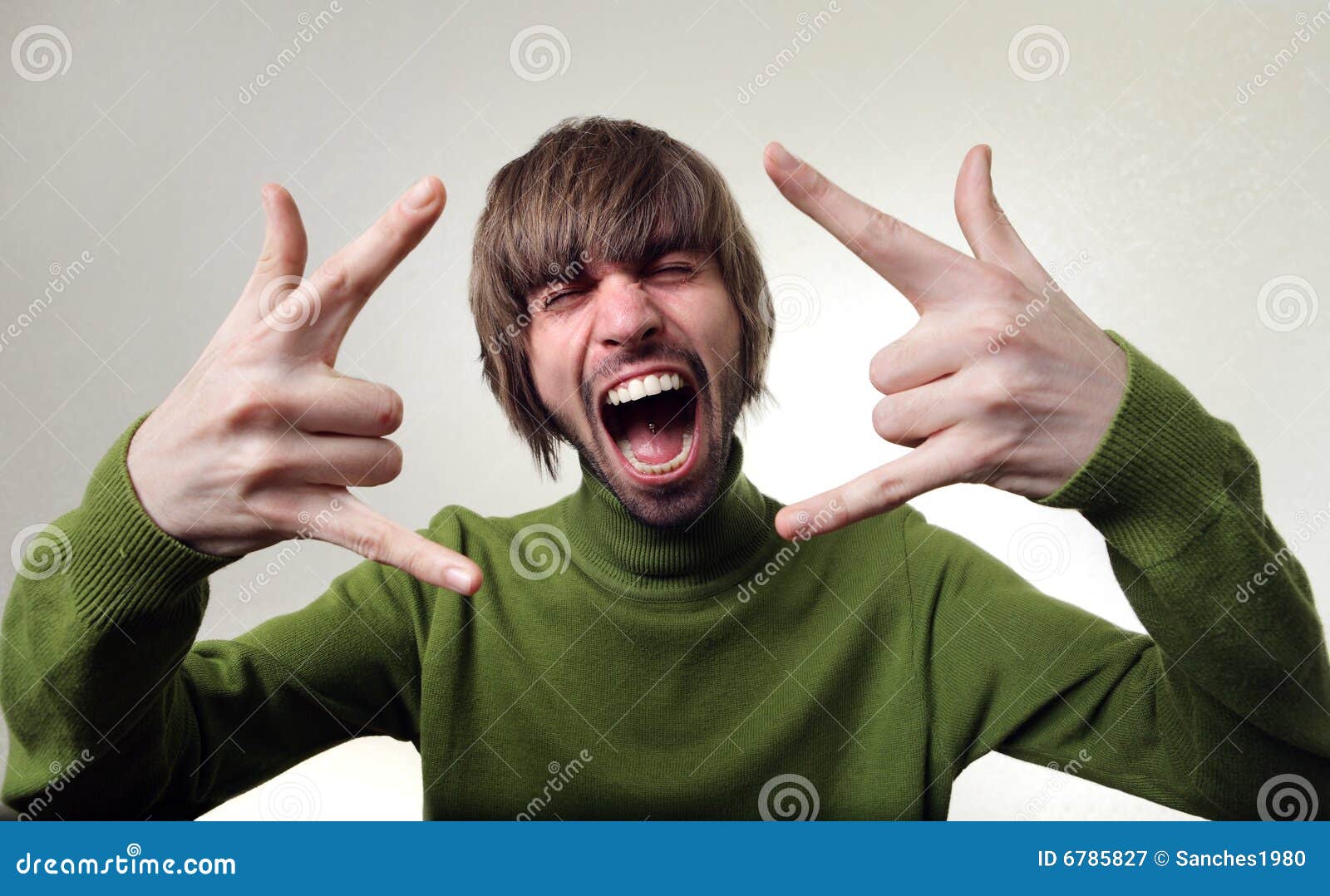 Gek gezicht stock afbeelding. Image of mens, ontevreden - 6785827