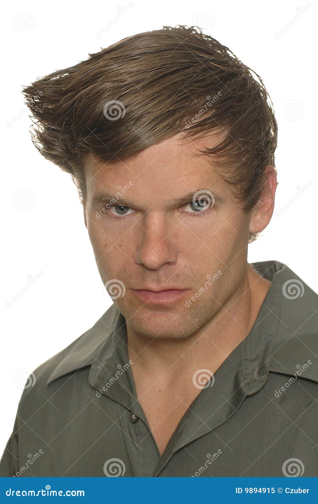 Gek haar stock afbeelding. Image of uitdrukking, haarstijl - 9894915