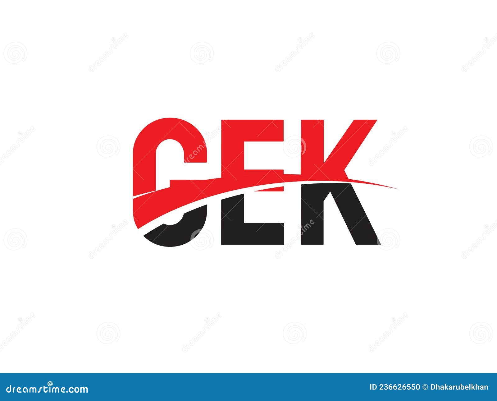 GEK Letter Initial Logo Design Vector Illustration Stock Vector ...