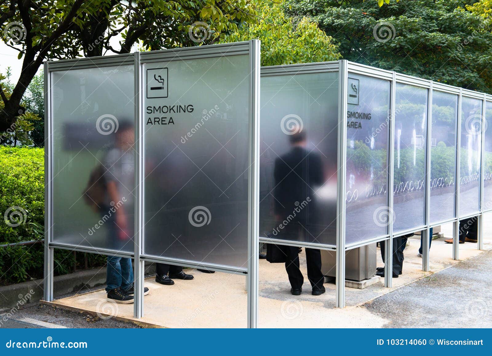 Gekennzeichnete Raucherzone, Tokyo Japan Redaktionelles Bild - Bild von ...