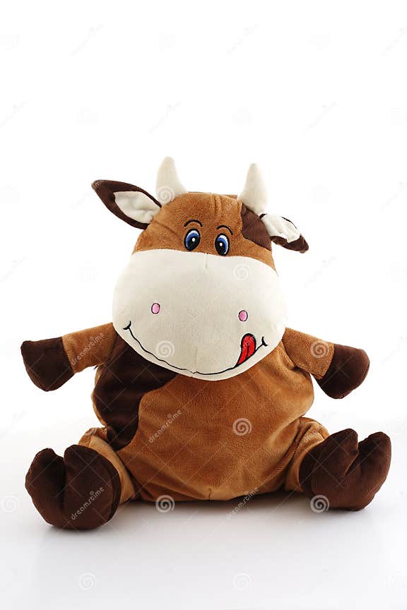 Gekke vette koe stock afbeelding. Image of gelukkig, speelgoed - 5905369