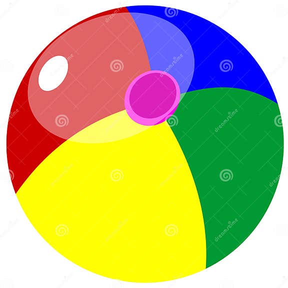 Gekleurde bal stock illustratie. Illustration of plastiek - 20966505