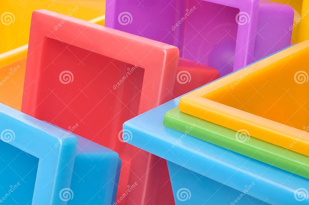 Gekleurde bloempotten stock foto. Image of gekleurd, bloem - 21656064