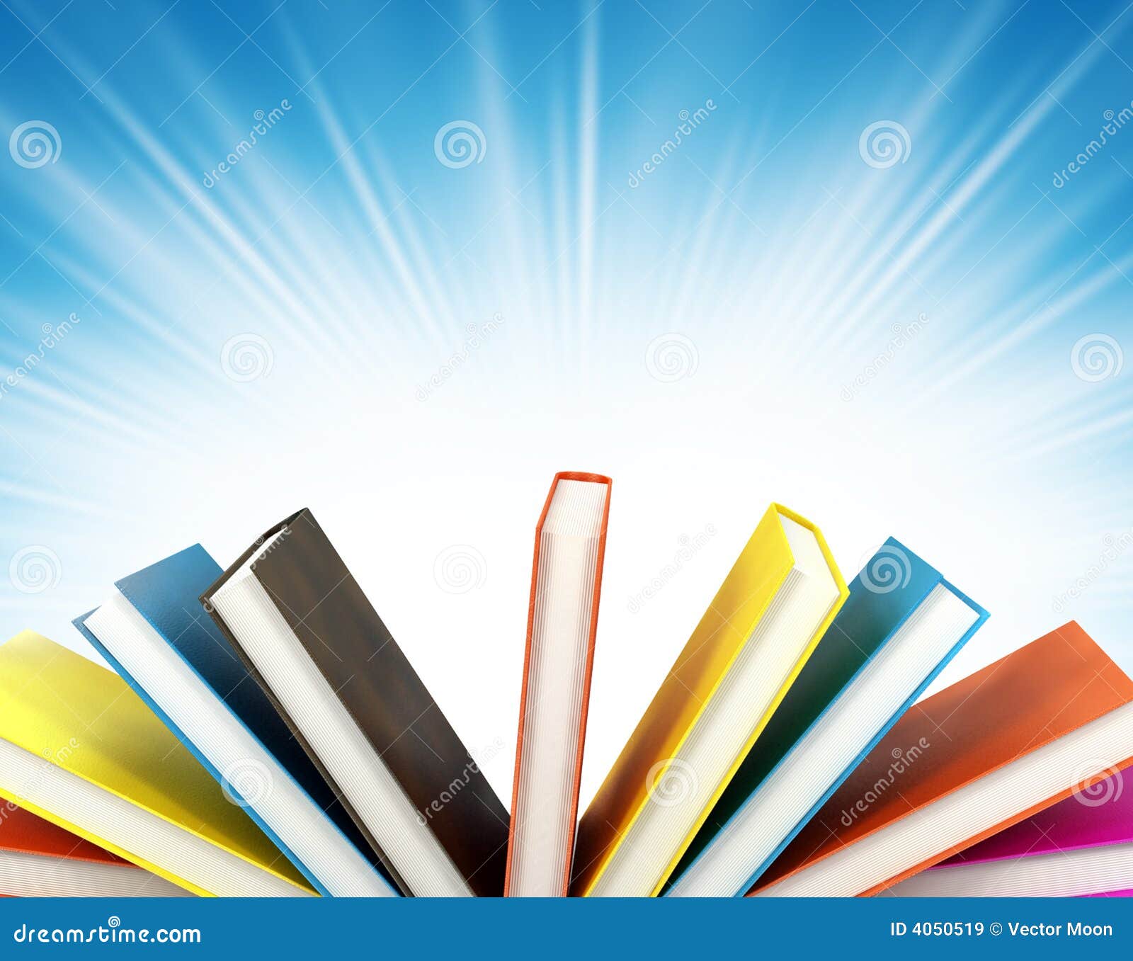 Gekleurde Boeken Op Achtergrond Stock Afbeelding - Image of publicatie ...