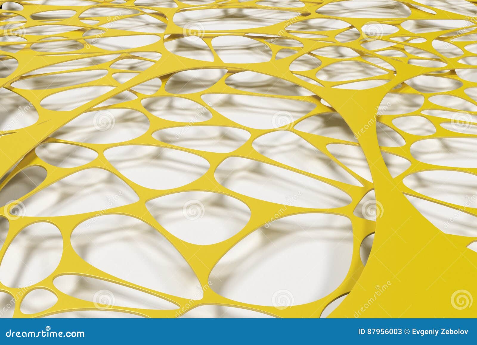 Gekleurde 3d Voronoi Organische Structuur Op Witte Achtergrond Stock ...