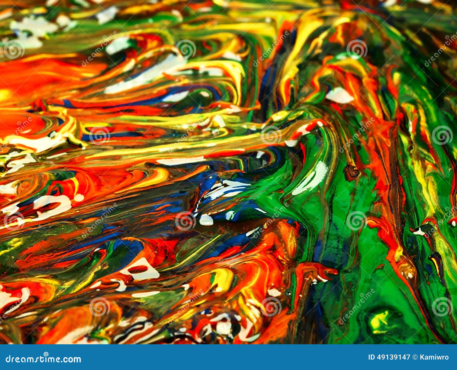 Gekleurde Die Verf Op Palet Wordt Gemengd Stock Afbeelding - Image of ...