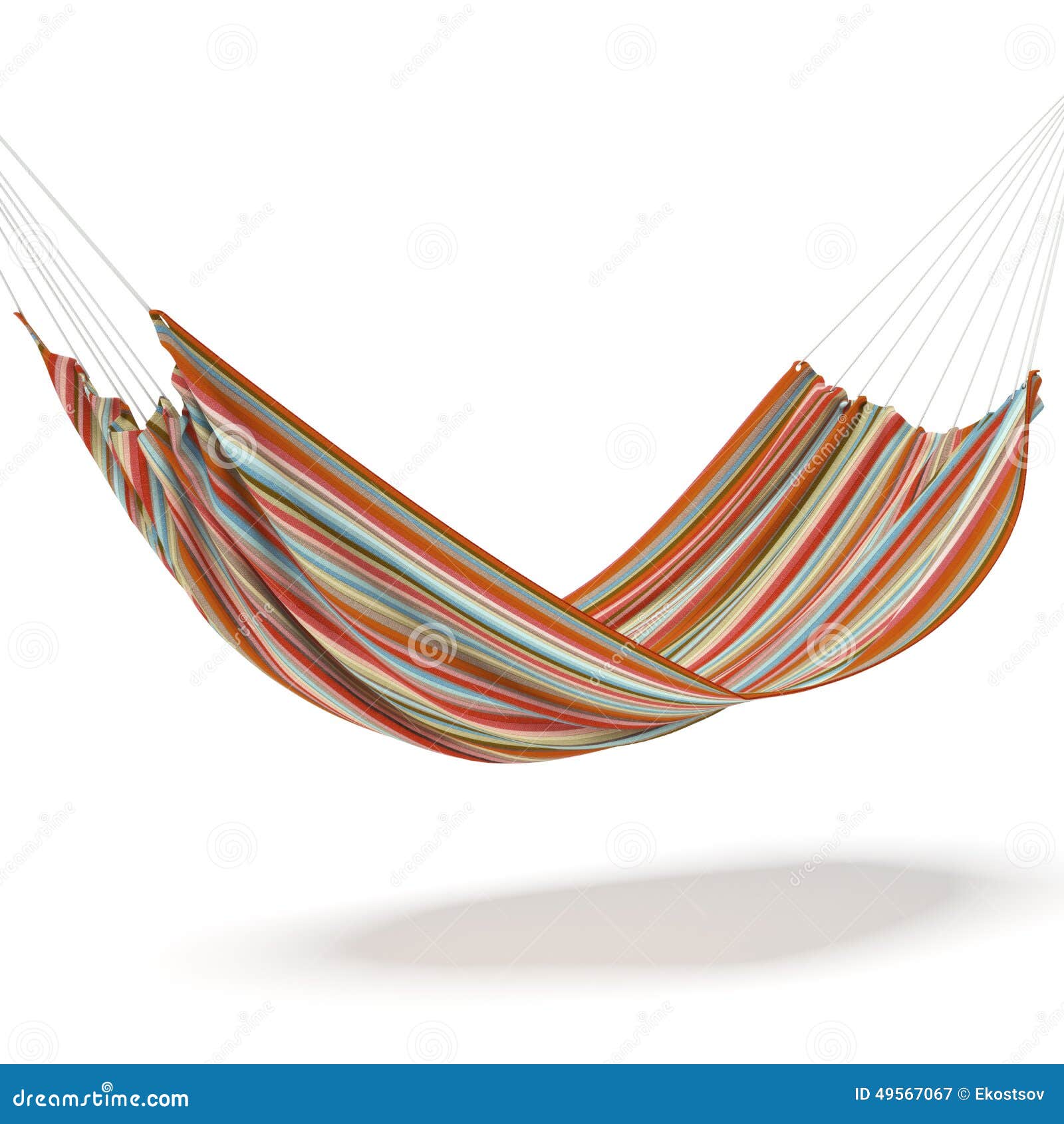 Gekleurde hangmat stock illustratie. Illustration of ontspanning - 49567067