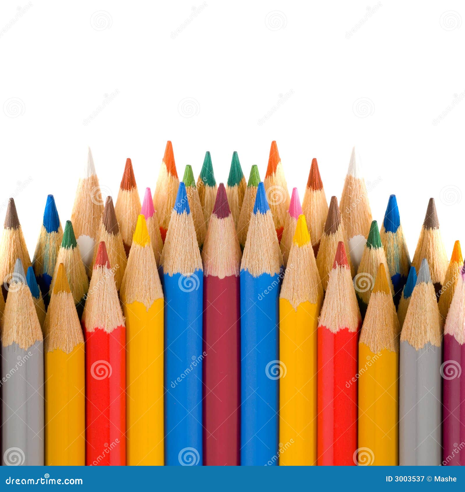 Gekleurde potloden stock afbeelding. Image of creatief - 3003537