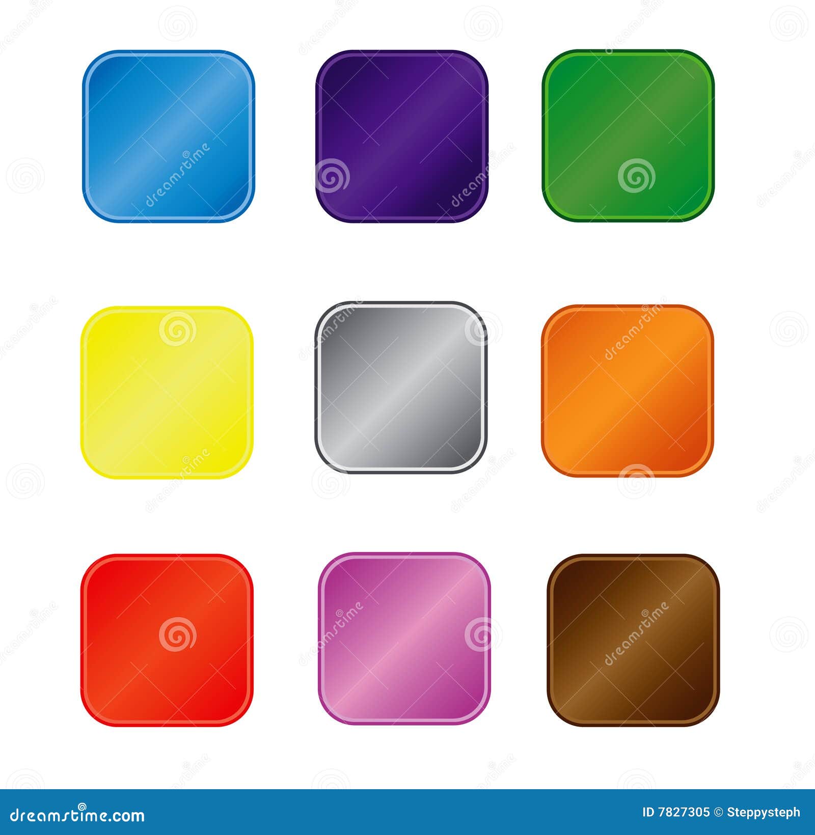 Gekleurde Vierkanten stock illustratie. Illustration of klem - 7827305