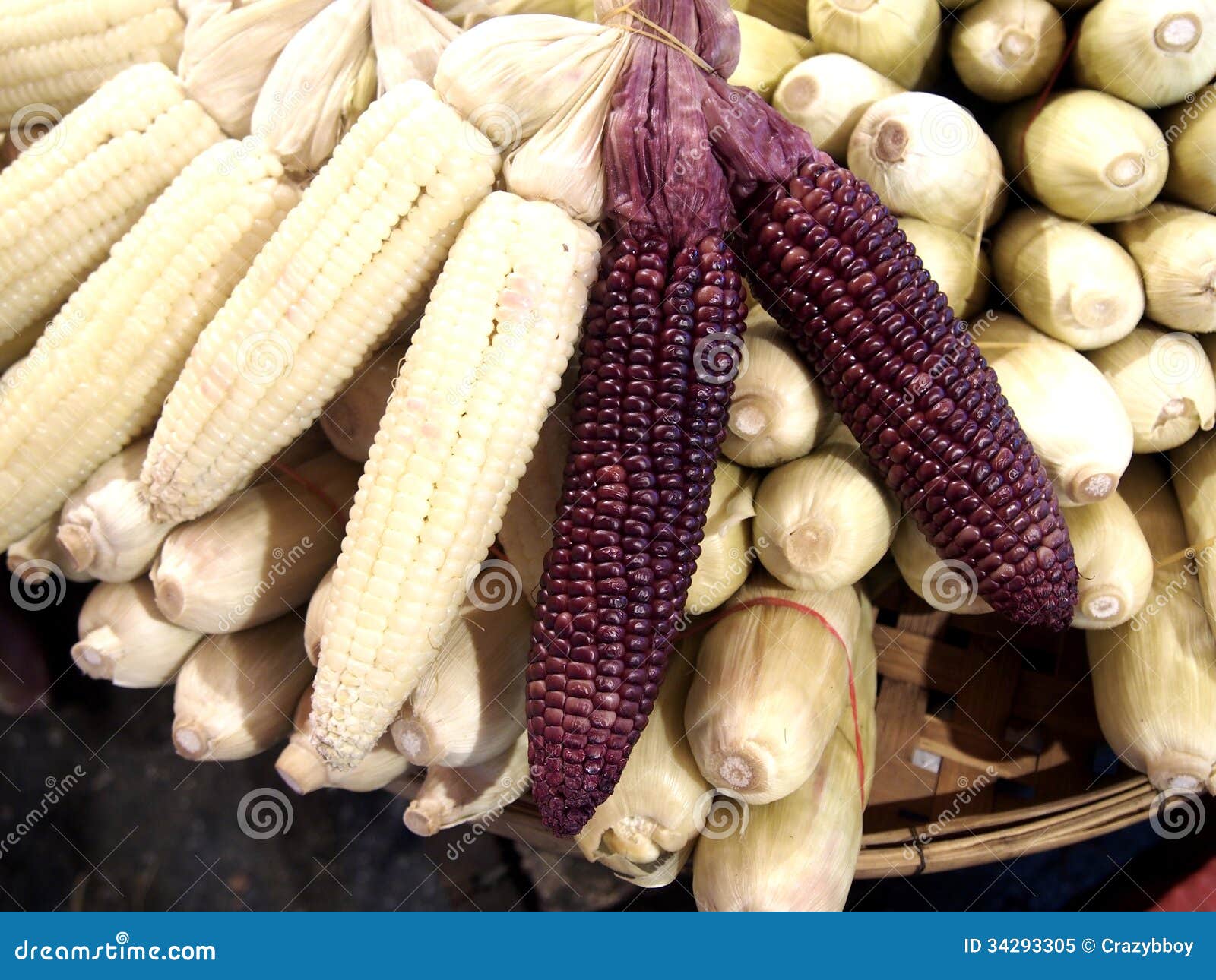 Gekochter schwarzer Mais stockbild. Bild von mahlzeit - 34293305