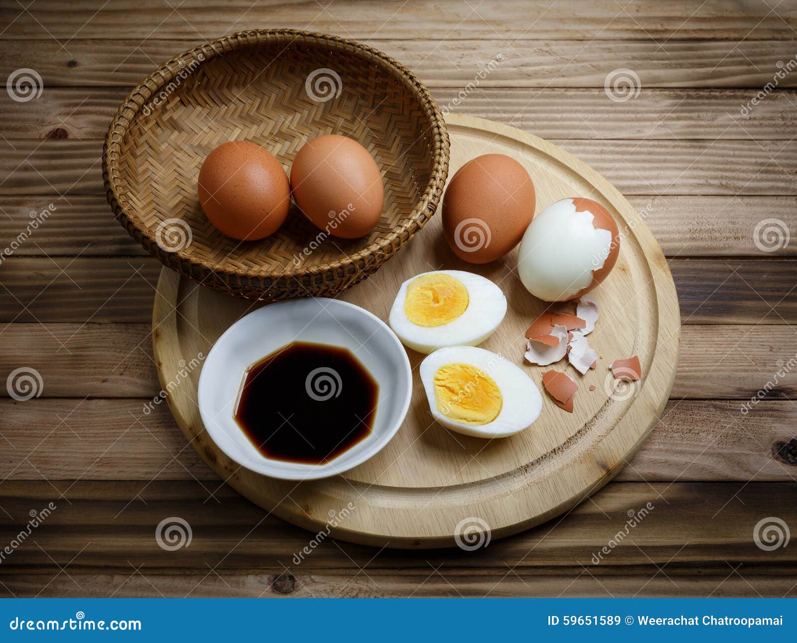 Gekookt Ei stock afbeelding. Image of organisch, gezond - 59651589