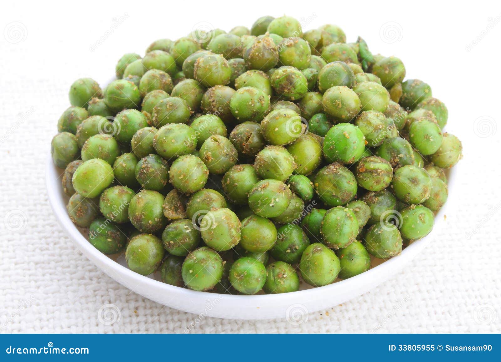 Gekruide Gebraden Groene Erwt Stock Afbeelding - Image of mengeling ...