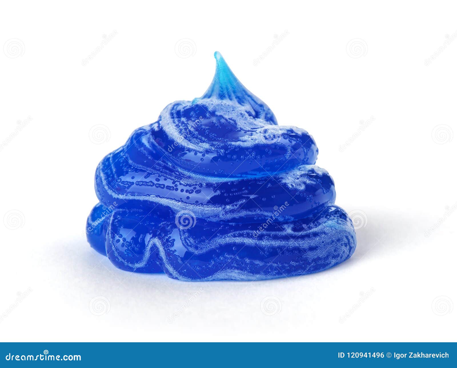 Gel Azul De La Espuma Aislado Foto de archivo - Imagen de médico, salud ...