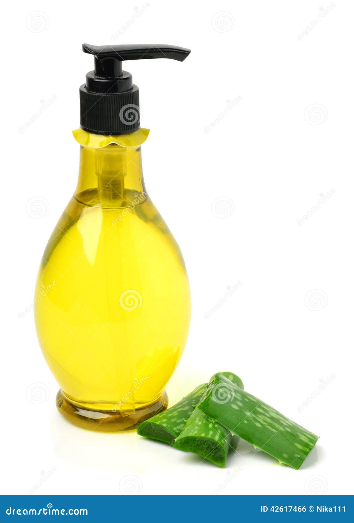 Gel bottle and aloe vera stock photo. Image of grow, isolated - 42617466