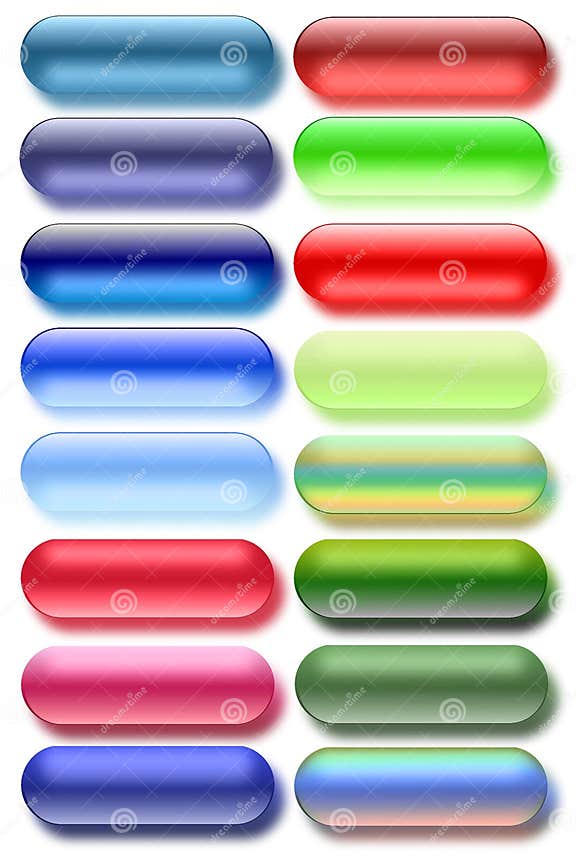 Gel buttons stock illustration. Illustration of shine, green - 72114