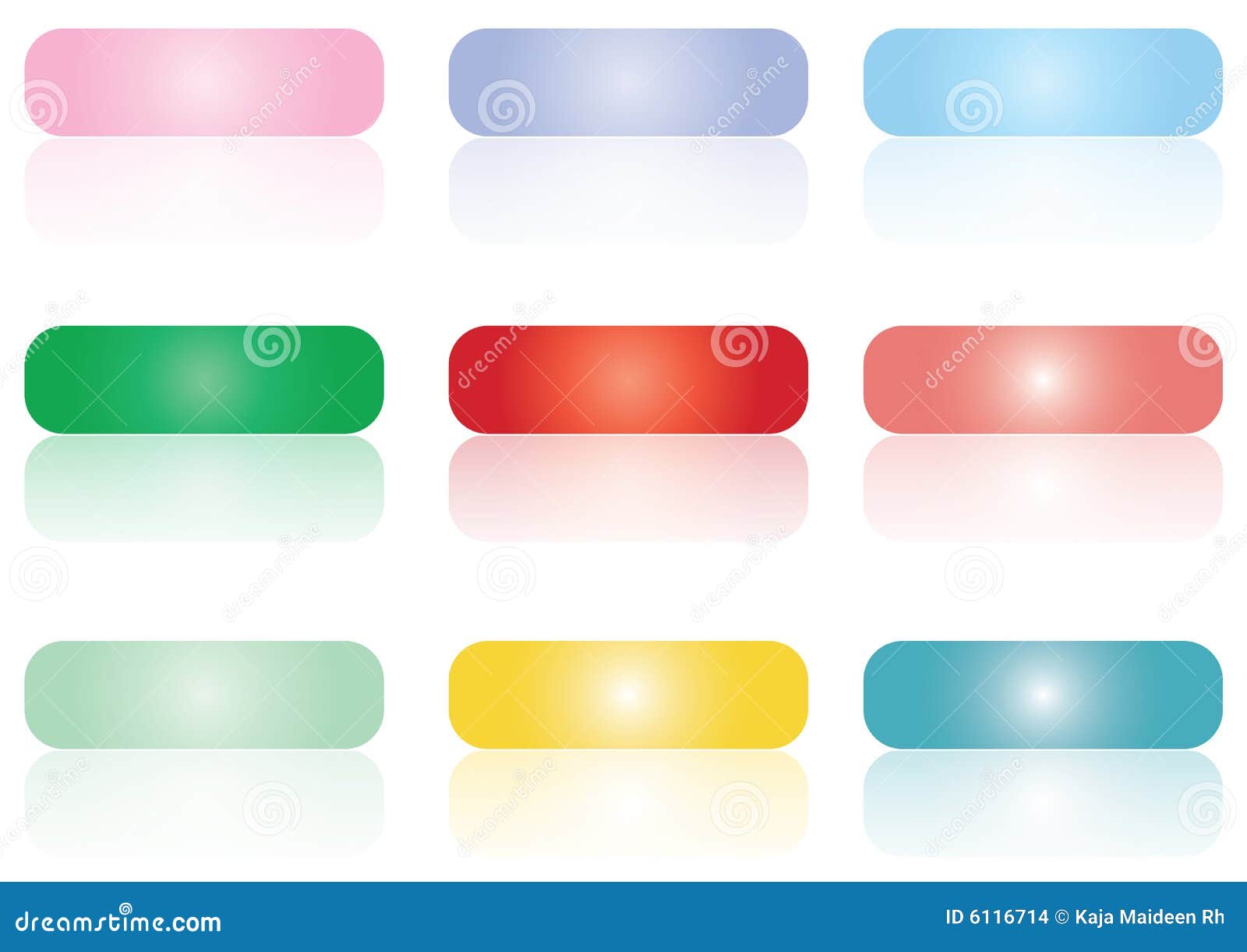 Gel buttons - vector stock vector. Illustration of isolated - 6116714