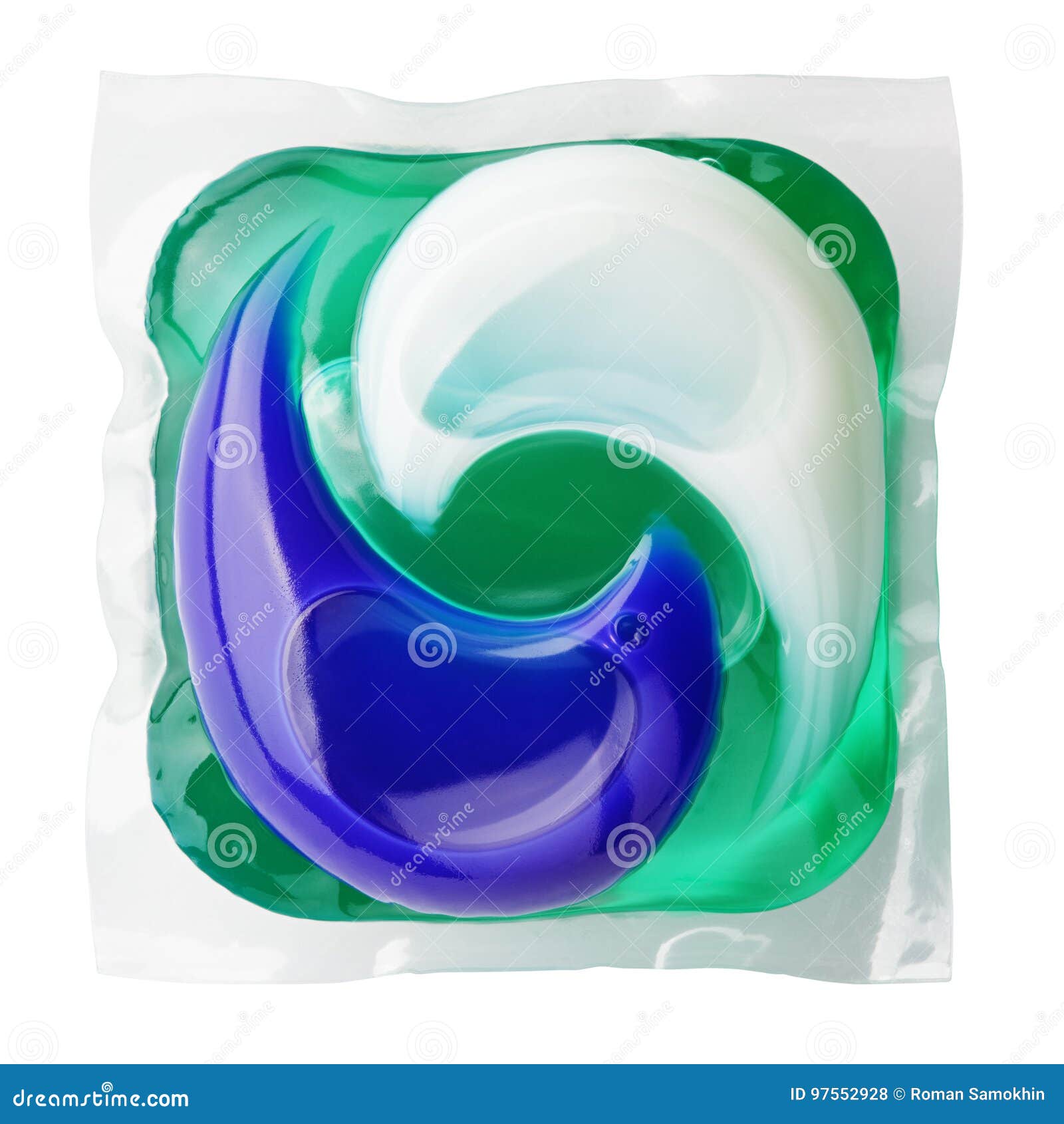 Gel Capsule with Laundry Detergent on White Stock Photo - Image of ...