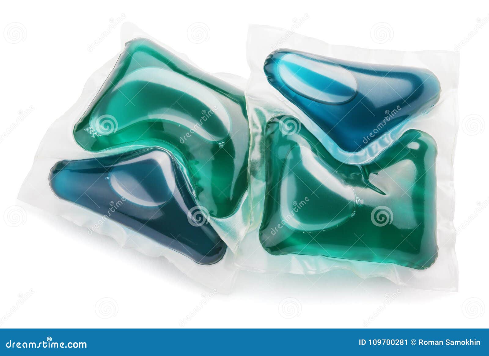 Gel Capsule Pods with Laundry Detergent on White Stock Image - Image of ...