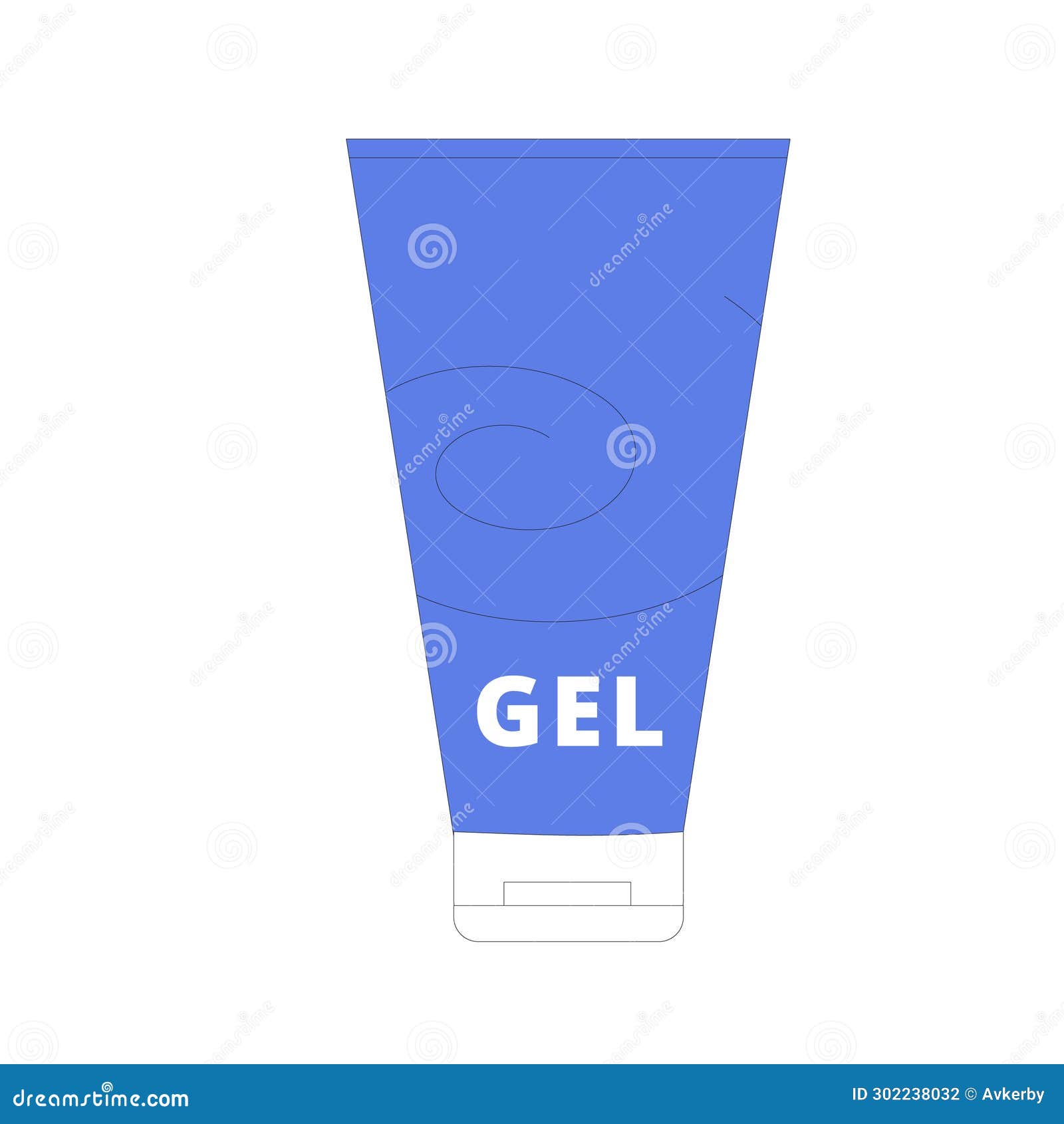 Gel for curly hair stock vector. Illustration of coils - 302238032