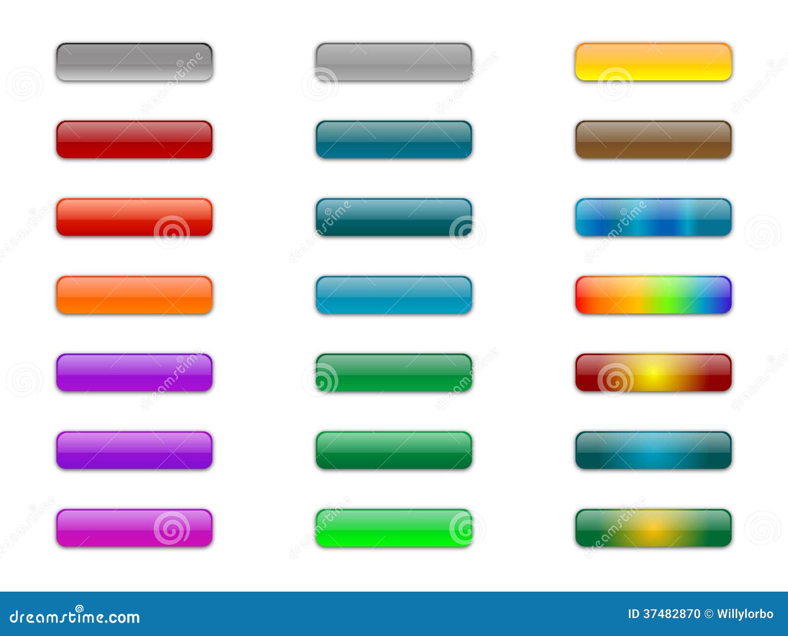 Gel Glass Buttons stock vector. Illustration of color - 37482870