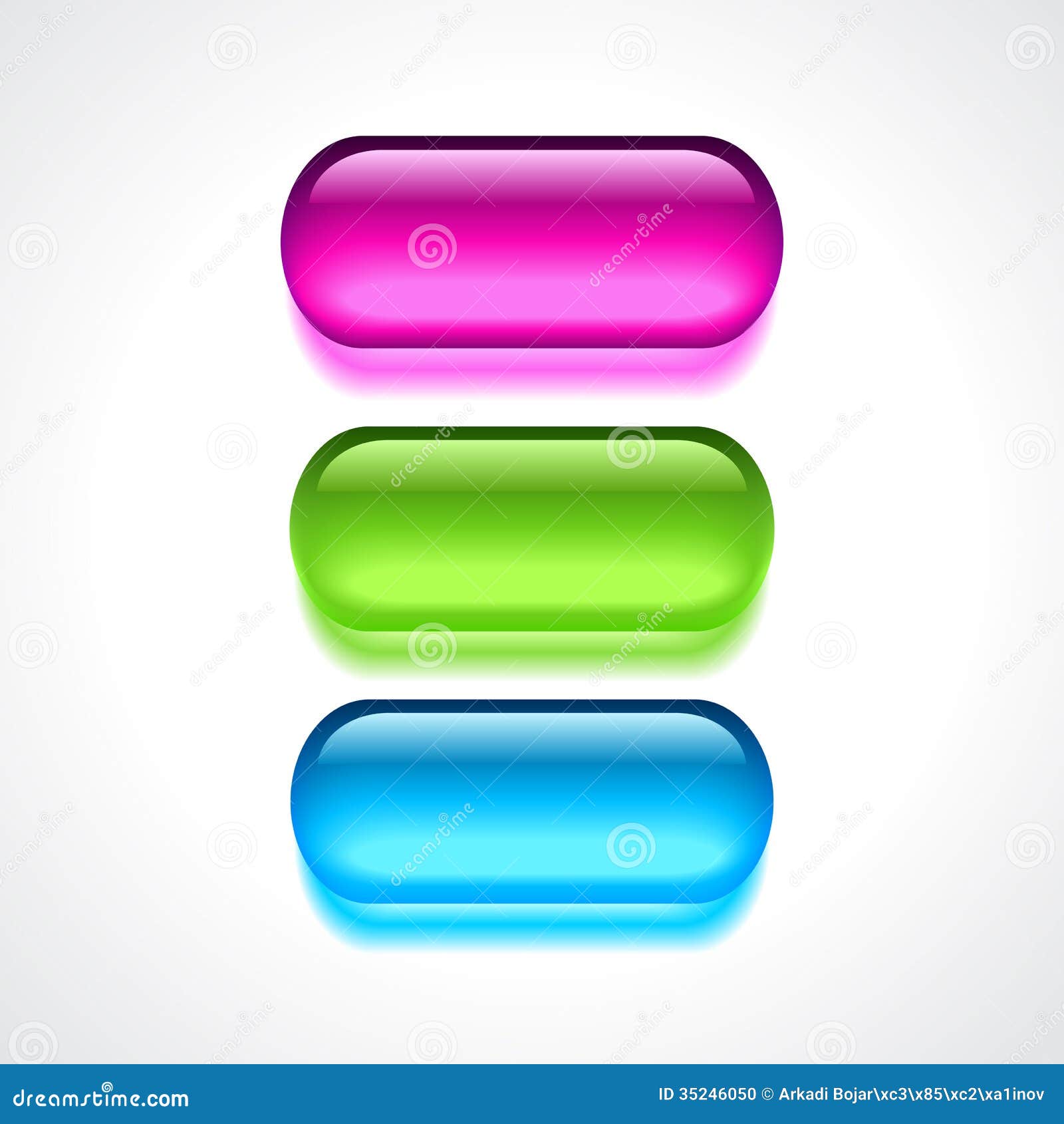 Gel neon buttons stock vector. Illustration of crystal - 35246050