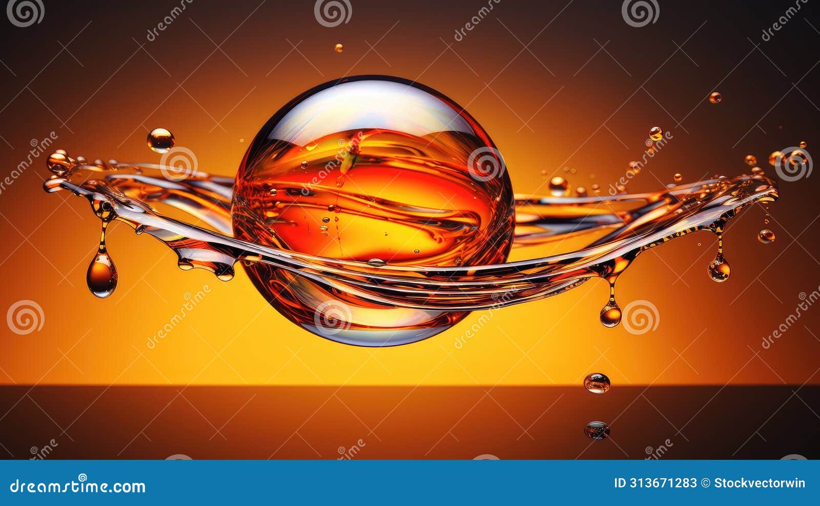 Gel oil drop stock illustration. Illustration of abstract - 313671283