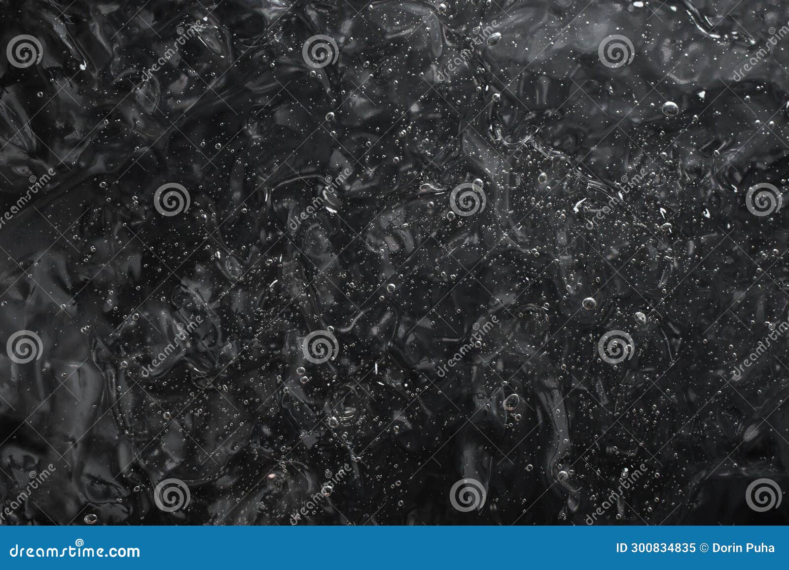 Gel Structure on Black Background, Backdrop for Cosmetic Products, Soft ...