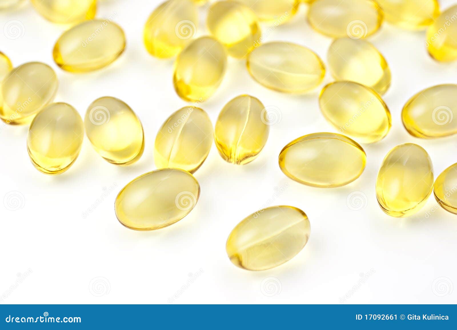 Gel Vitamin Supplement Capsules. Stock Image - Image of routine, body ...