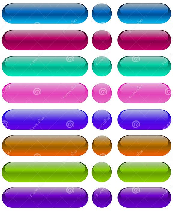 Gel web buttons stock illustration. Illustration of aqua - 207825