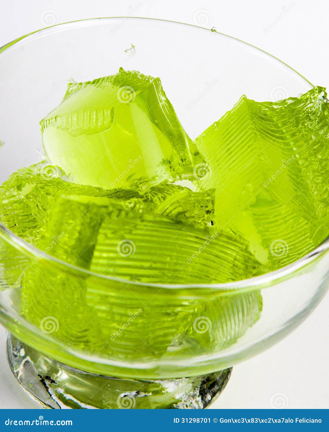 Gelatin Dessert stock image. Image of green, block, closeup - 31298701