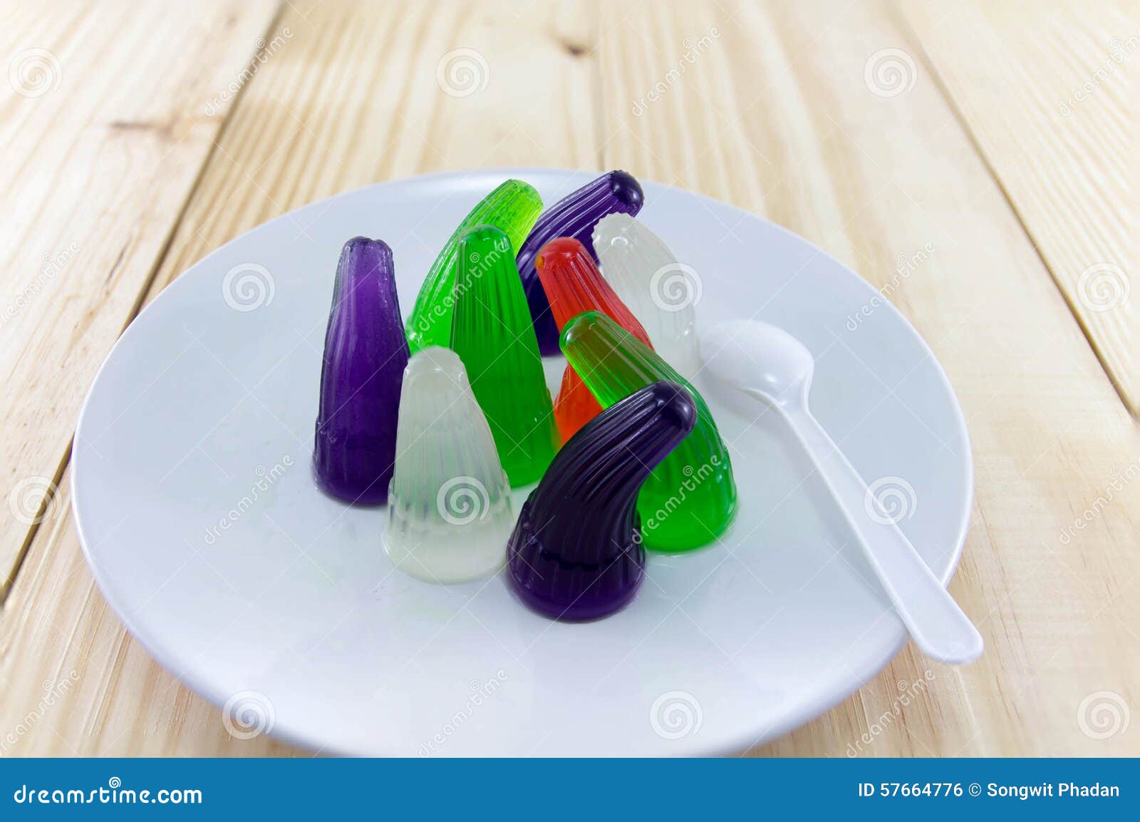 Gelatin of Different Colors on Stock Photo - Image of dessert ...