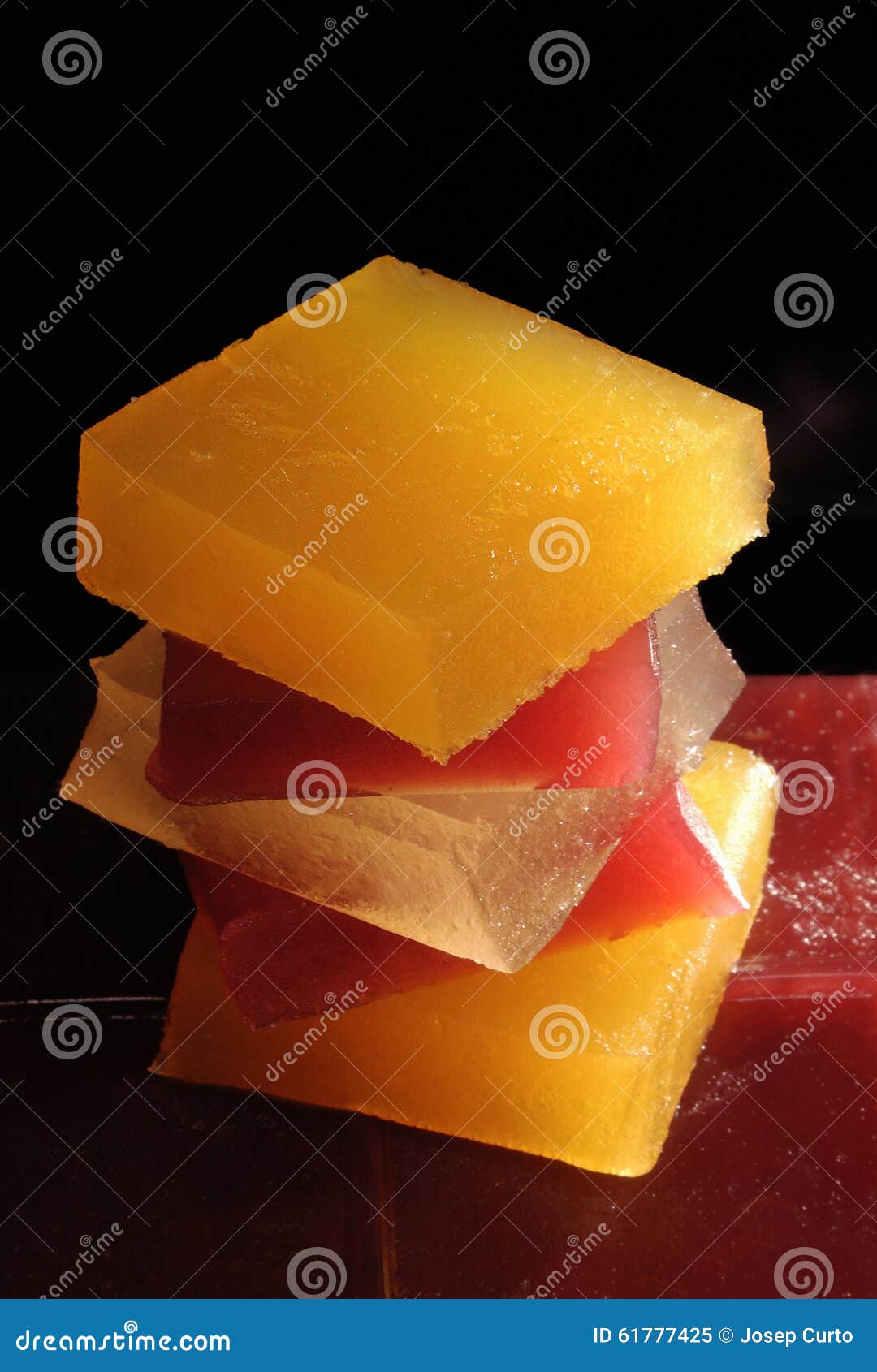 Gelatin Different Tastes and Different Colors Stock Image - Image of ...